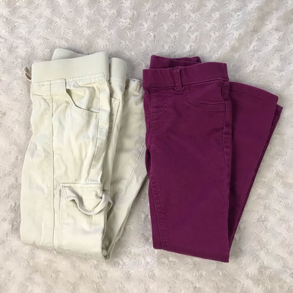 Jordache | Bottoms | Girls Pants Bundle Faded Glory Jordache Burgundy ...